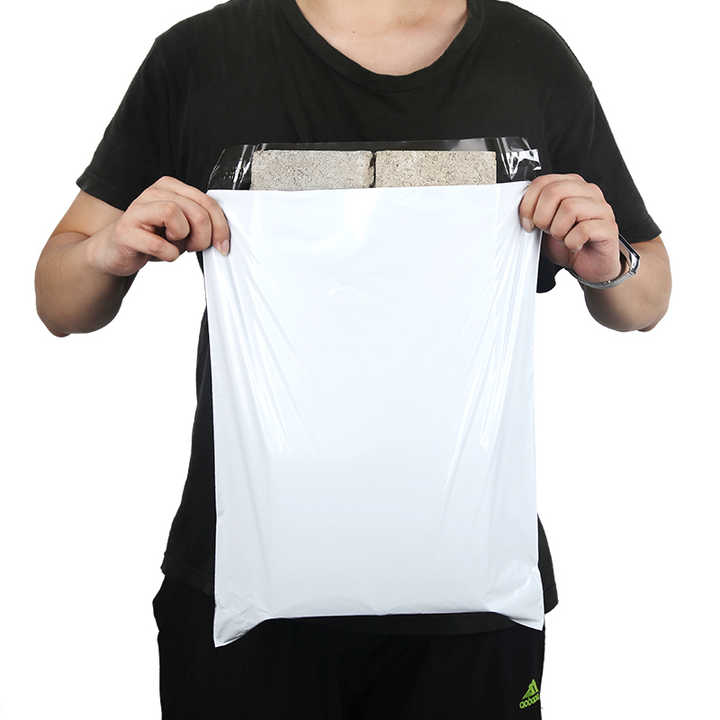Wholesale High Quality 100Pcs White Poly Mail Mailer Courier Bags for ...