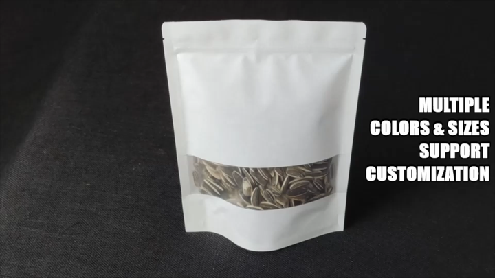 doy pack zip lock stand up pouches for nuts foods kraft paper shopping ...