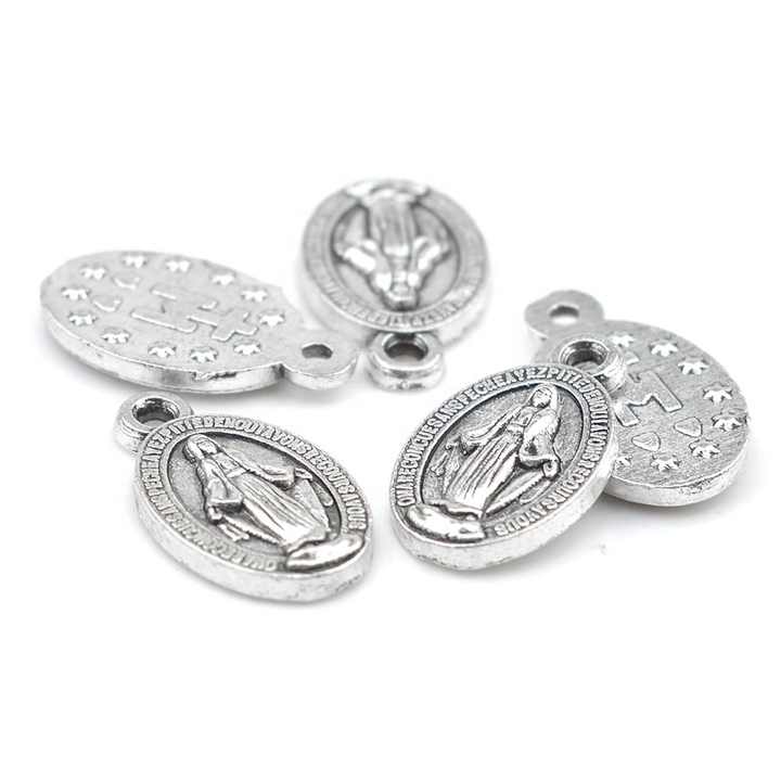 Gold Virgin Mary Charms - Catholic Pendants & Medals