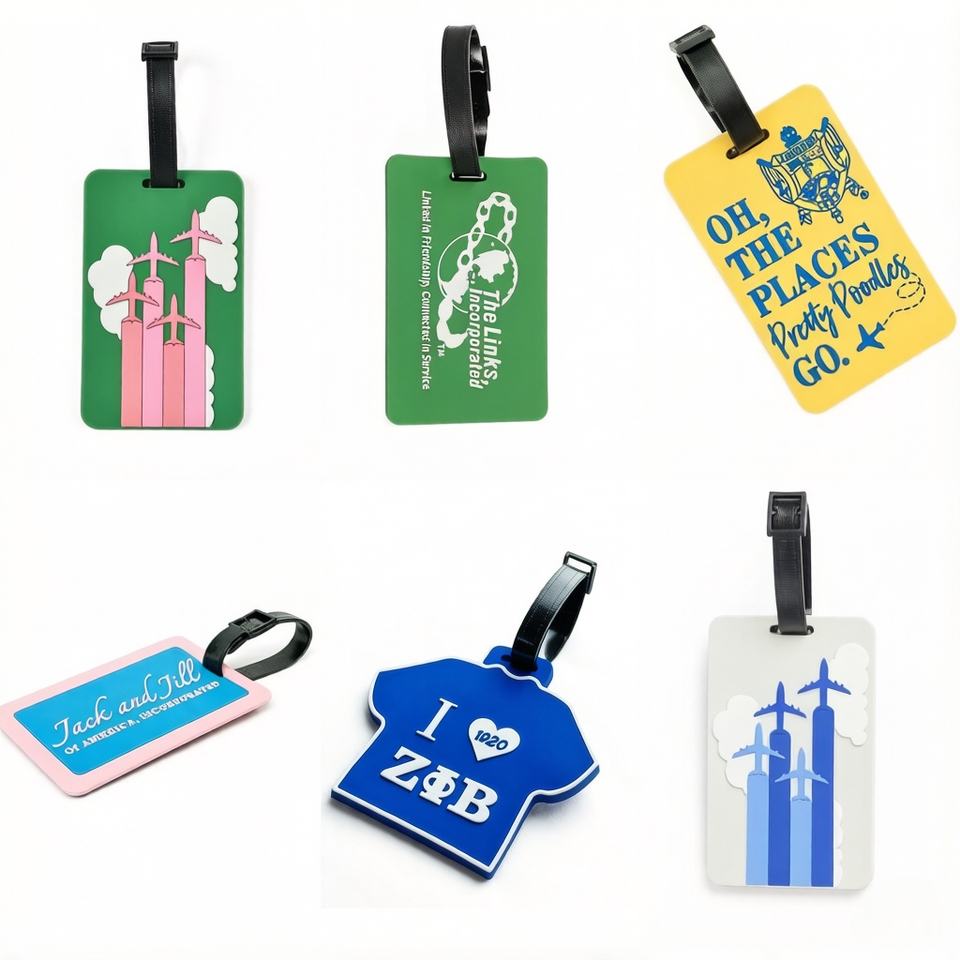 Customizable Sorority Themed Greek Letter logo Luggage Tags Perfect for ...