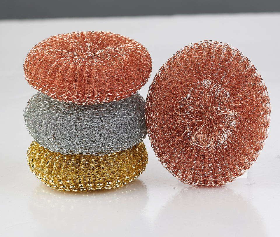 18g Copperized Steel Scourer Stainless Steel Wool Scourer for Kitchen ...