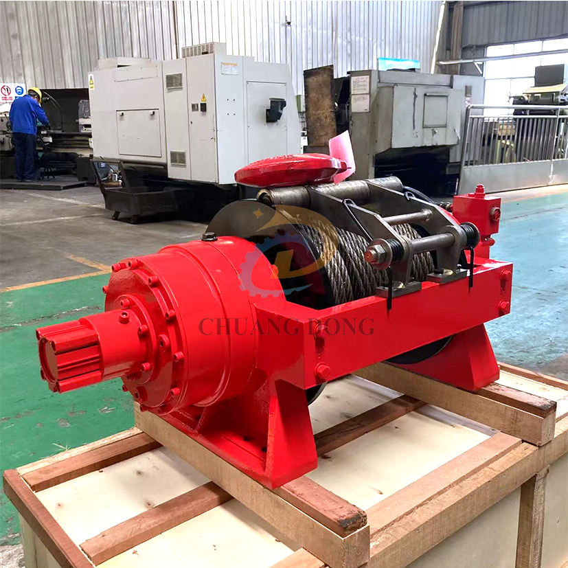 1~50ton Worm Gear Winches Planetary Cable Winches With Galvanized Rope ...
