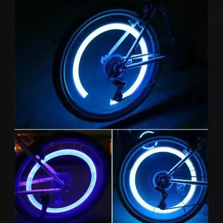 2pcs Luminous Wheel Led Flash Lights Car Tire Nozzle Valve Caps ...