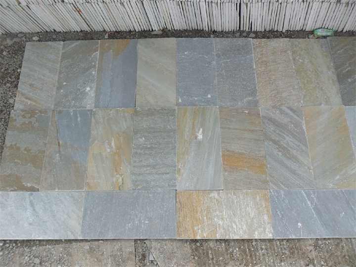 Golden White Quartzite Slate Paver for Outdoor Patio Paving & Wall ...