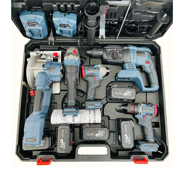 4 in 1 Brushless Multi-function Combination Power Tool Lithium Battery Cordless Power Tool Set ...
