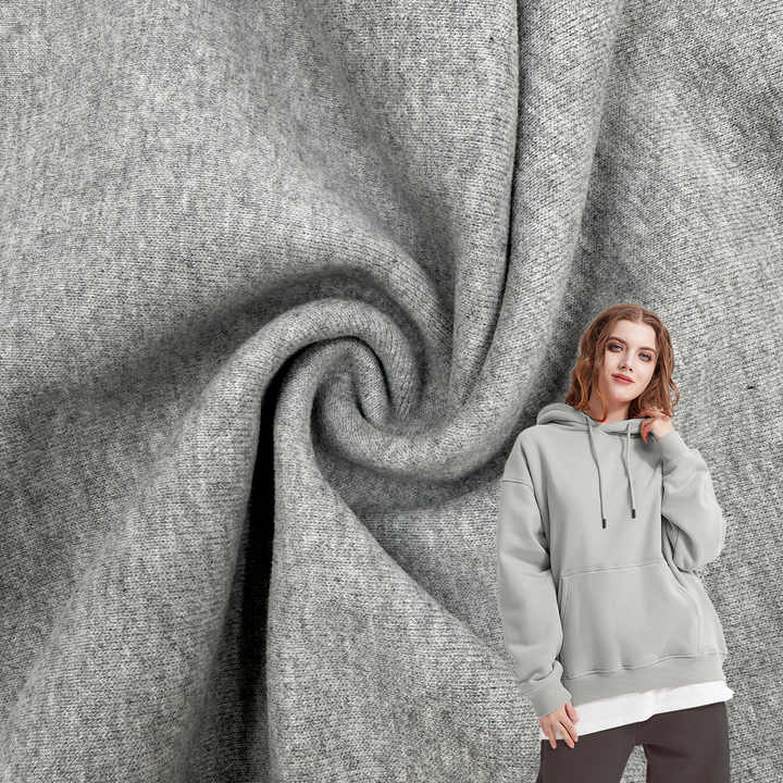460 GSM French Terry 100% Cotton Hoodie Fabric - Heavyweight & Durable