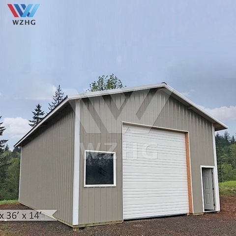 50x100 Steel Building WZH Garage Storage shed Metal Building warehouse ...