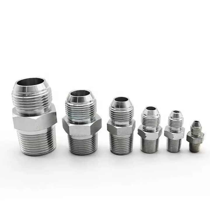 JIC BSP Straight Union Tube Fittings SAE Flared Hydraulic Straight ...