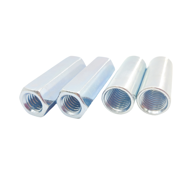 M6 M8 M10 Long Coupling Nuts Carbon Steel Zinc Plated Cylindrical ...