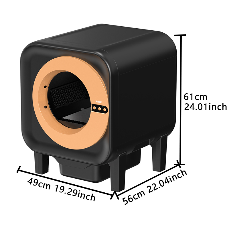 Automatic Smart Eco-Friendly Plastic Cat Litter Box with 70L Self ...