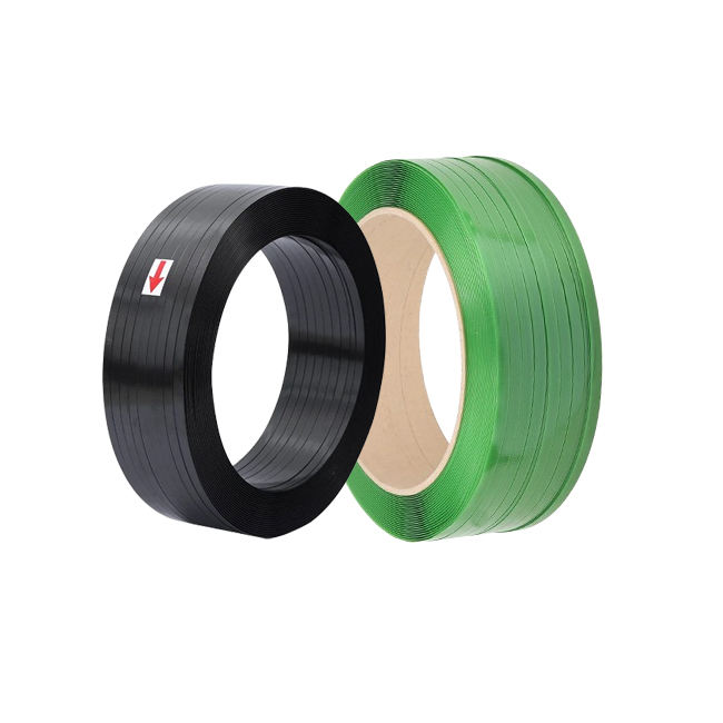 Manual Packing PET Strapping Band Roll with Paper Tube Embossed Surface ...