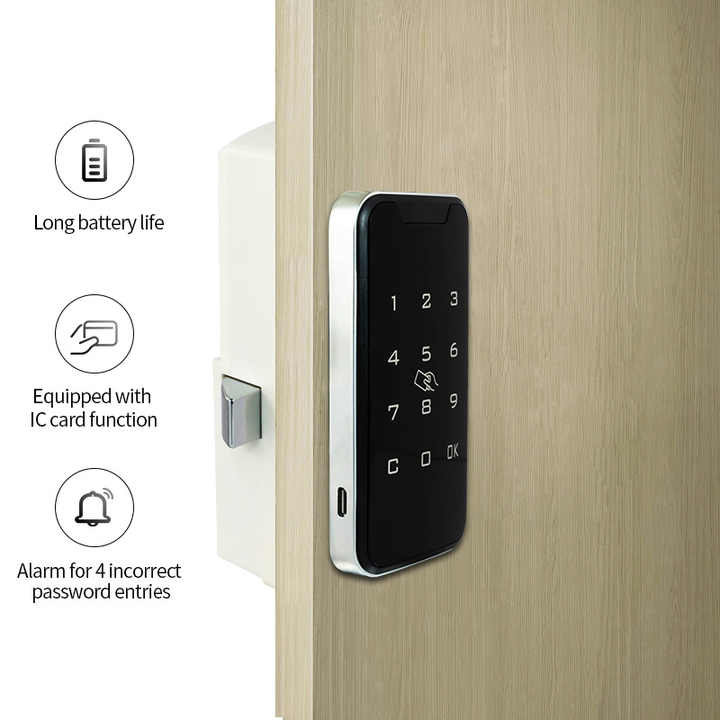 Black Keyless Smart Cabinet Lock Office Gym High Quality Digital Rfid ...