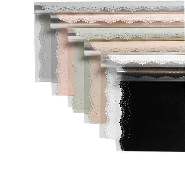 CALOR Flower Packaging Paper with Lace - Waterproof & Recycled