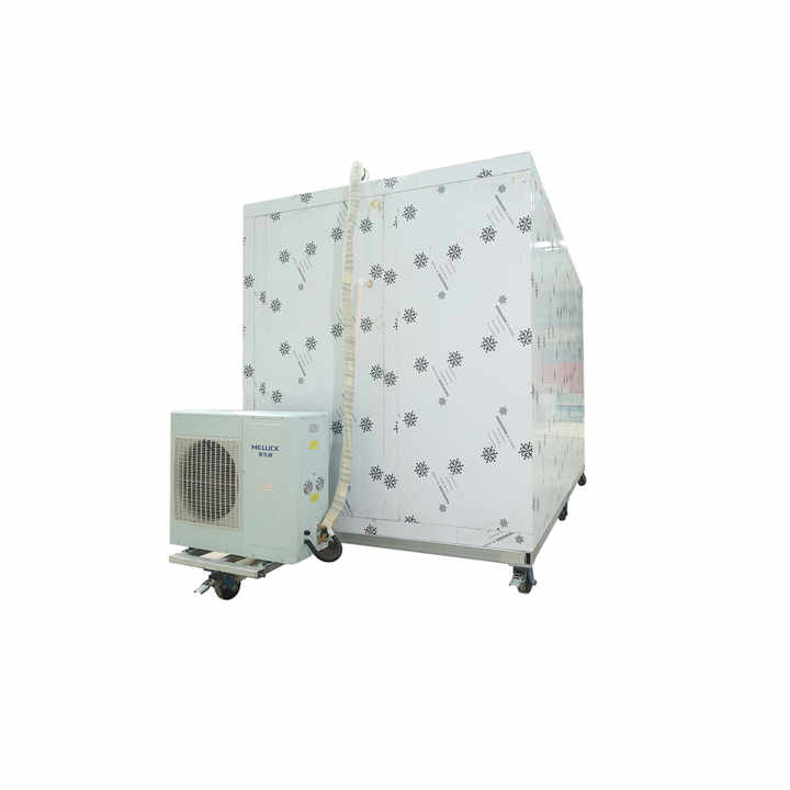 Small Size Walk In Cooler Wheel Chiller Room Mobile Cold Room With 1Hp ...