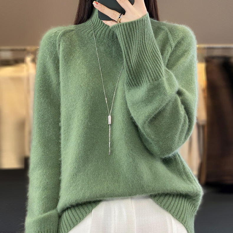 Pure Wool Computer-Knit Breathable Anti-Pilling Casual Women's ...