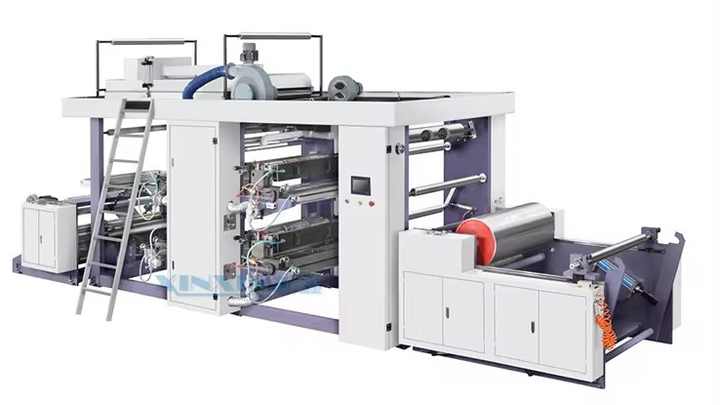 High Speed Flexographic Printers Press Machine Paper Cup Non Woven Fabric 4 Colors Flexo ...