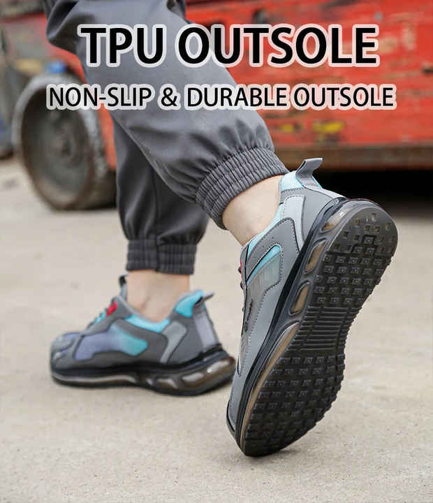 Factory Price Slow Shock Tpu Bottom Steel Toe Lights Safe Shoes ...