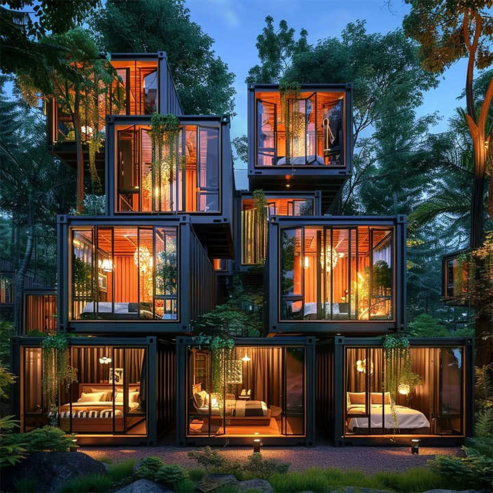 Luxury Easy Assembly Container Villa Large Container Home House for ...