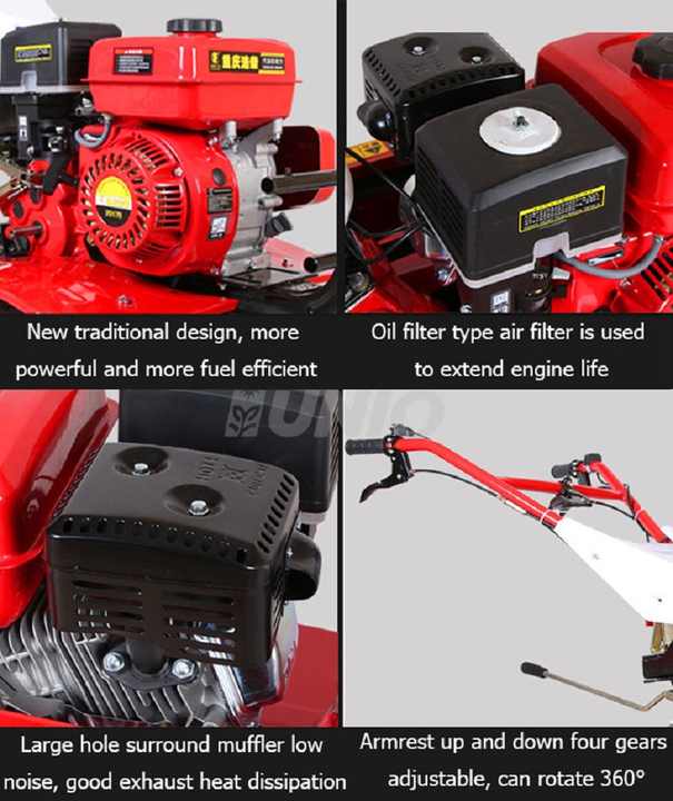 Small Tractor Trenching Soil Tillage Machine, 9Hp Diesel Engine Tilling ...