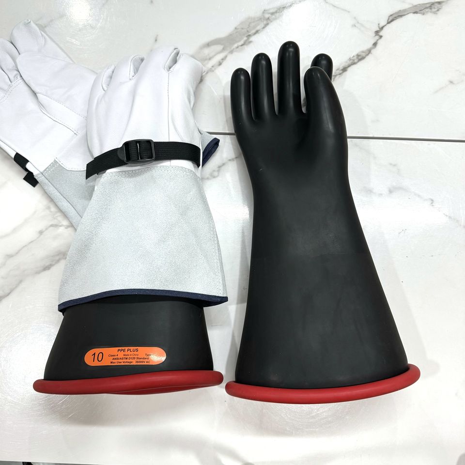 Customized Label ASTM D120 Electricity Proof Lineman Class 4 Rubber ...
