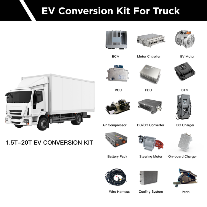 EV Permanent Magnet Synchronous Electric Motor Powertrain System Pickup ...