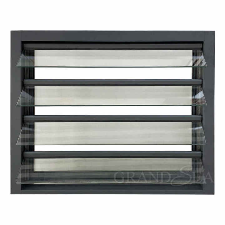 Aluminum Frame Jalousie Window with Double Tempered Glass - Customized OEM