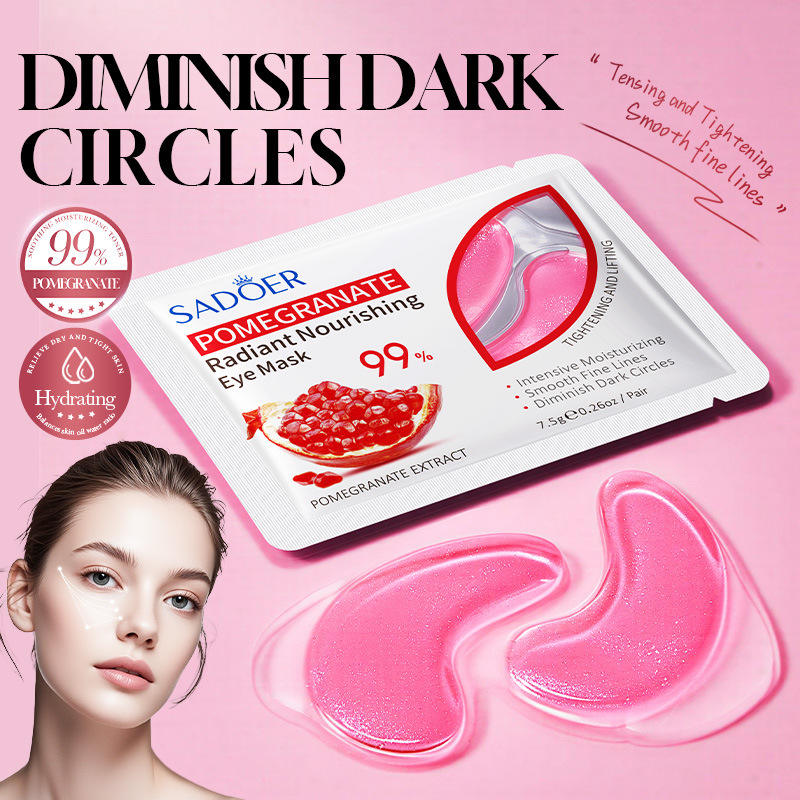 Sadoer Red Pomegranate Collagen Eye Mask SkinCare Gel Anti-Wrinkle ...