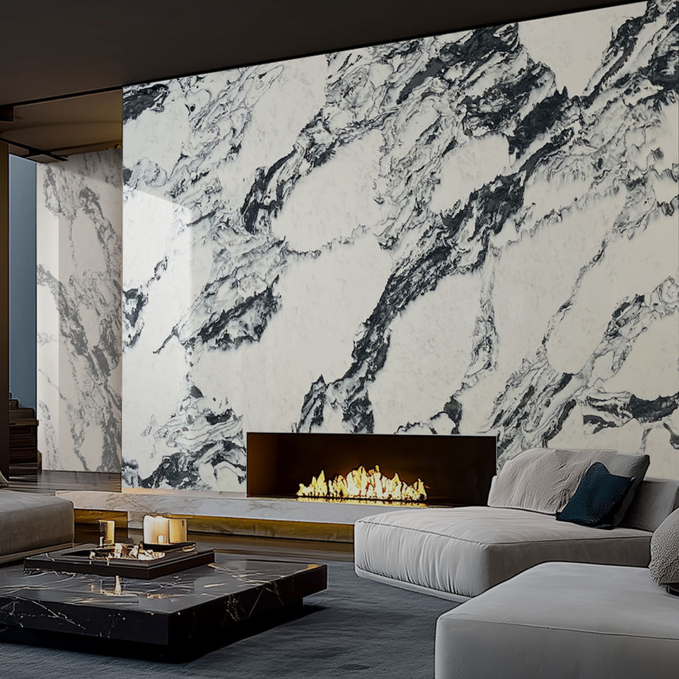 Silica Free Australian Design Engineered Calacatta Marble Quartz Stone ...