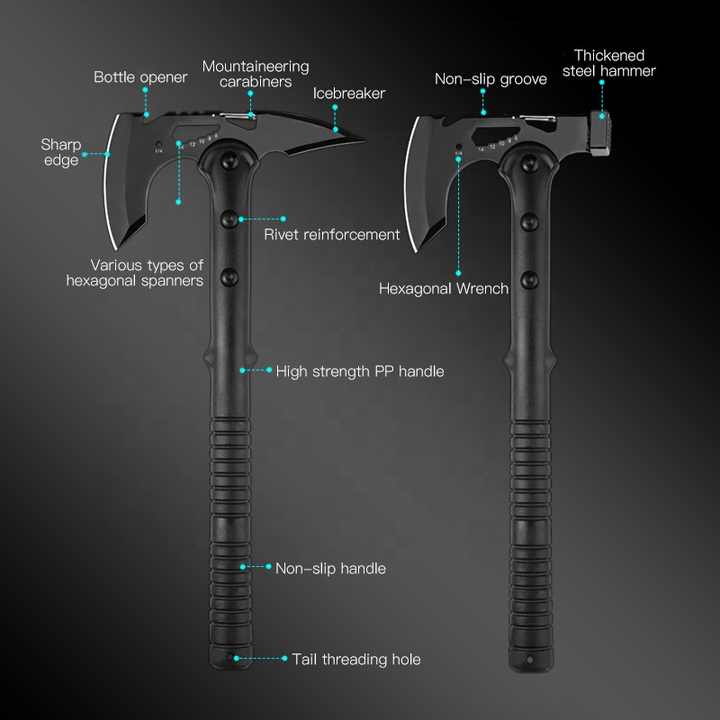High Carbon Steel Survival Camping Axe & Tomahawk Tools - ODM
