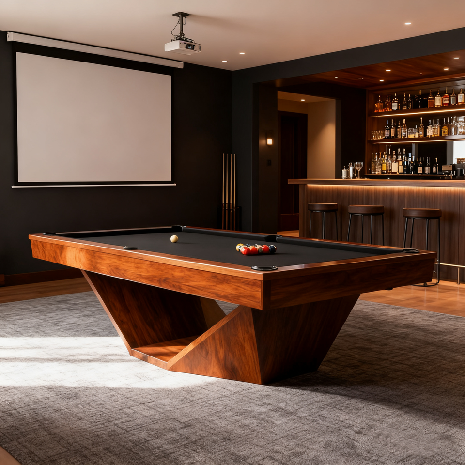 Foot Billiards Snookball Table for Wolf Slate Top Solid Wood Rail ...