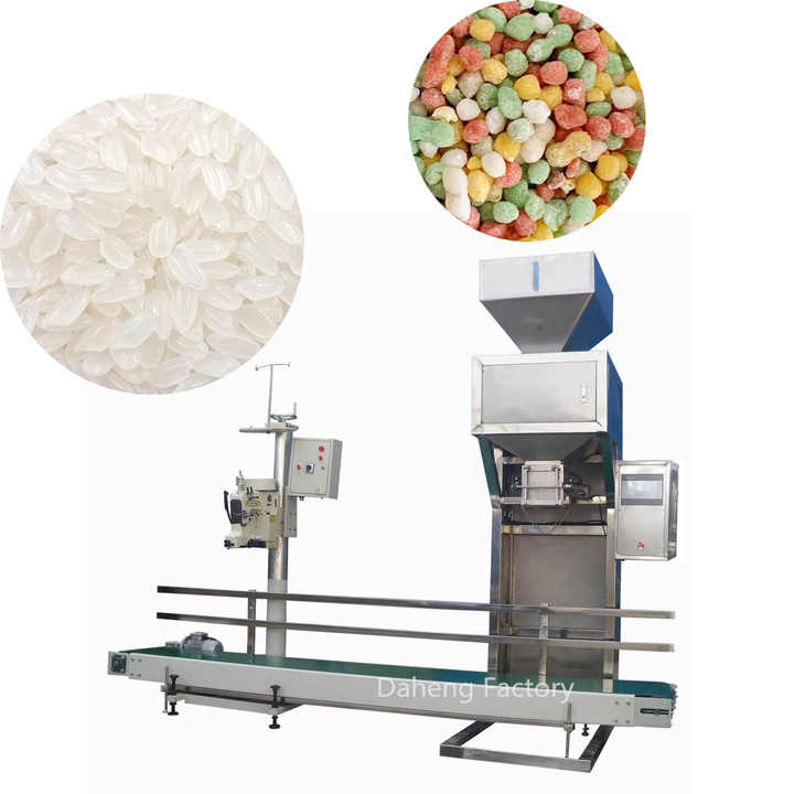 Vertical 5kg 10kg 20kg 50kg Gravity Feeding Rice Packing Machine ...