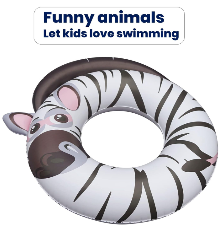 Custom Cute Zebra Pvc Inflatable High Quality Swimming Pool Adult Beach ...