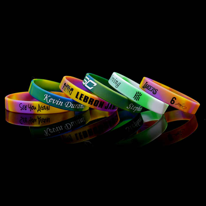 Custom Sports Rubber Silicone Bracelets - Personalized Wristbands