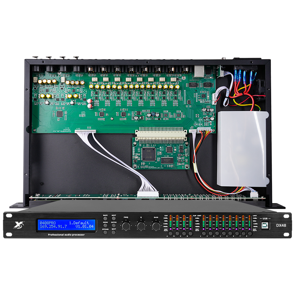 4 in 8 Out FIR Speaker Management Processor 96kHz with Software Delay ...