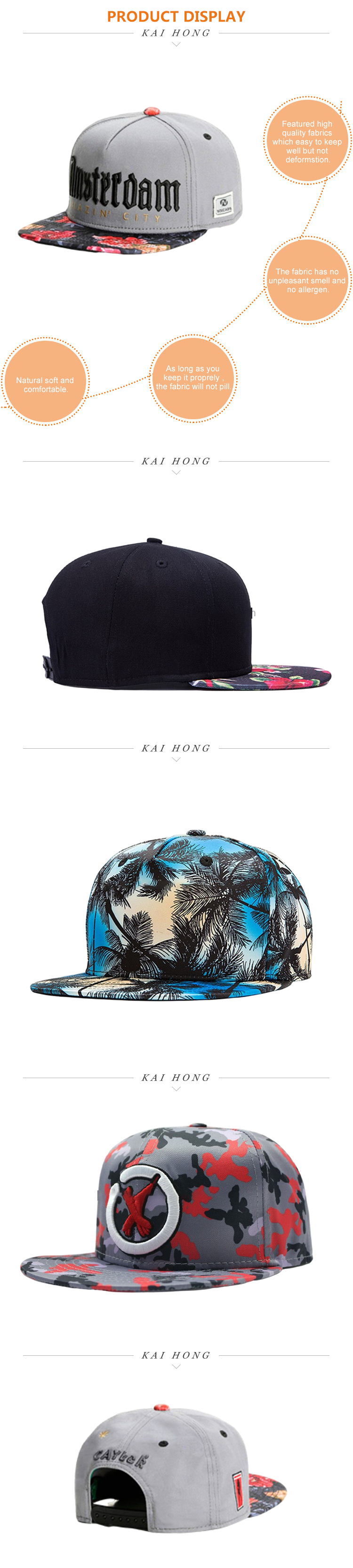 Full printing Bill Snapbacks And Sublimated Printed Brim Hip Hop Caps ...