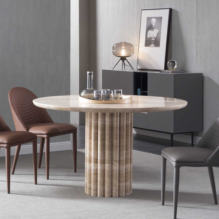 Shop Our Natural Stone Dining Table Sets for Modern Homes