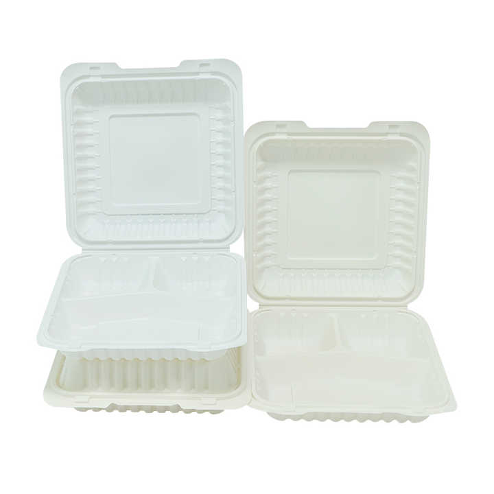 Eco-Friendly 650ML 800ML 1000ML Corn Starch Clamshell Food Container ...
