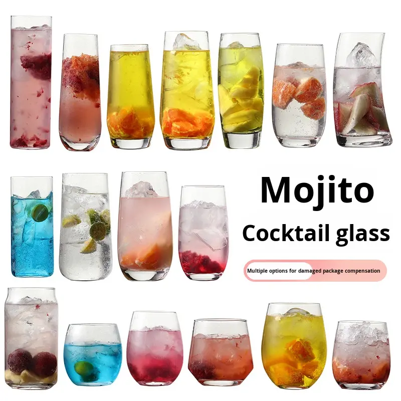 Cocktail Glass Mojito Cup Bar Long Drink Colin Juice Wine Mixing ...
