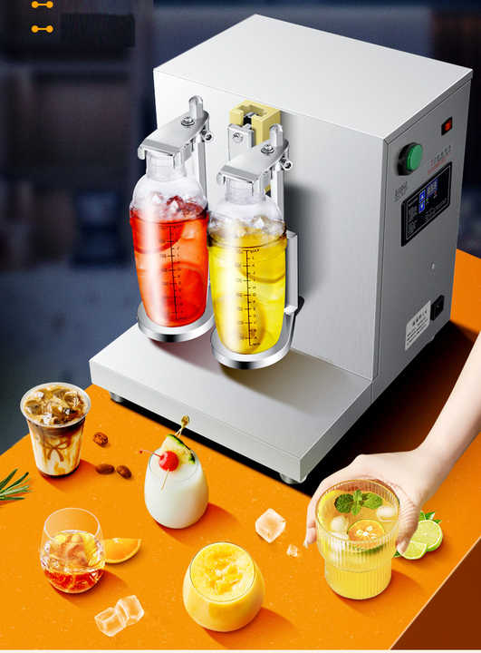Boba Shaker Bubble Tea Shaking Machine Double-head Pearl Milk Tea ...
