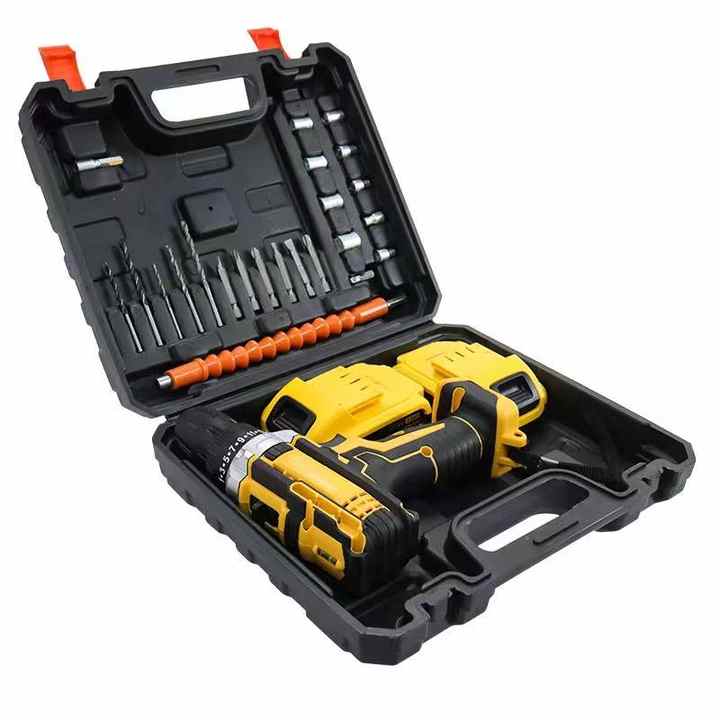 21V Cordless Drill Machine Set - Variable Speed Power Tool