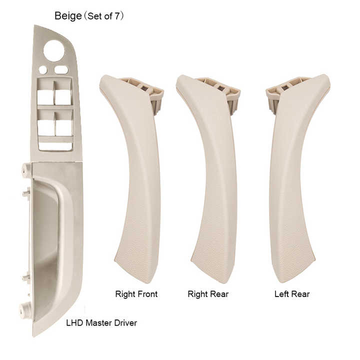 Interior Door Inner Handle 7-pcs Set Armrest Pull Trim Cover ...