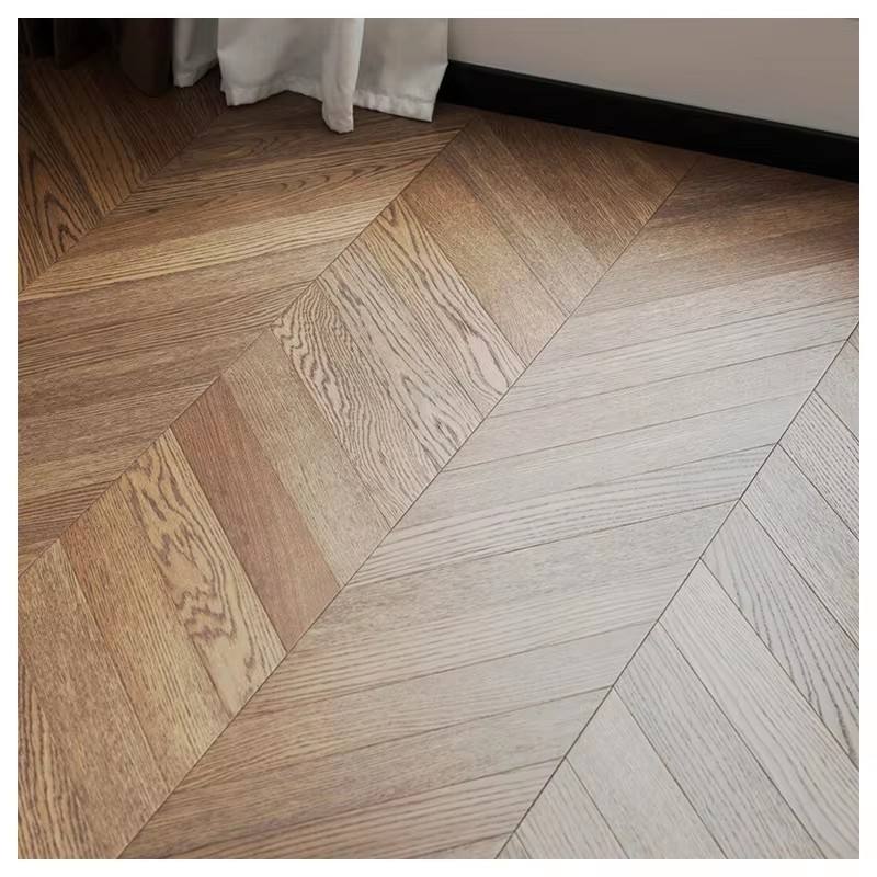 High Quality Real Natural European Oak Dark Color Chevron Hardwood Wood ...