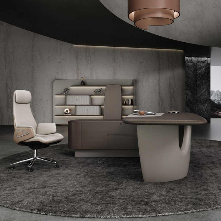 Minimalist Modern Luxury Boss Workstation Desk Custom-Made MFC ...