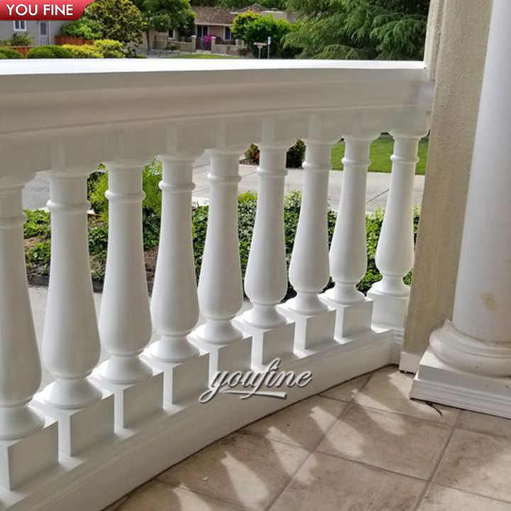 Custom Cut Marble Outdoor Guardrail & Railing for Stairs ODM