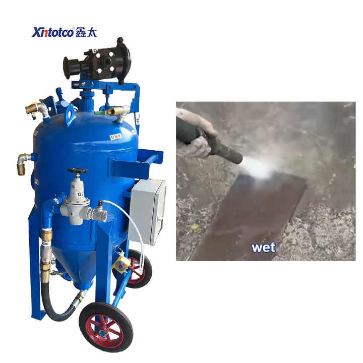High Pressure Wet Mobile Sandblaster - Efficient Cleaning
