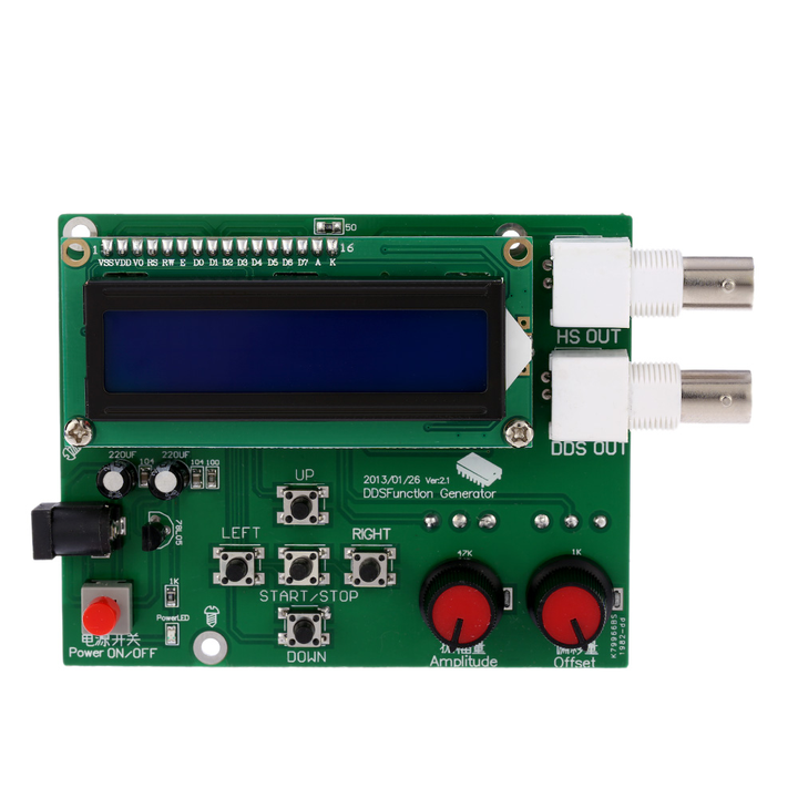 DDS Signal Generator - 1hz to 65534hz Trigonometric Waves