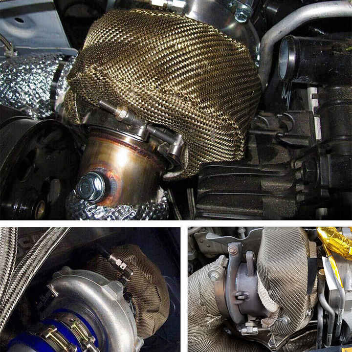 T6 Titanium Turbo Blanket - Heat Shield & Turbo Cover Wrap