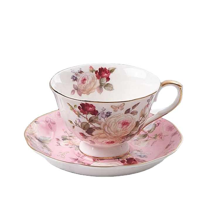 Luxury English Camellia Porcelain Flower Afternoon Tea Party Set of 2 ...