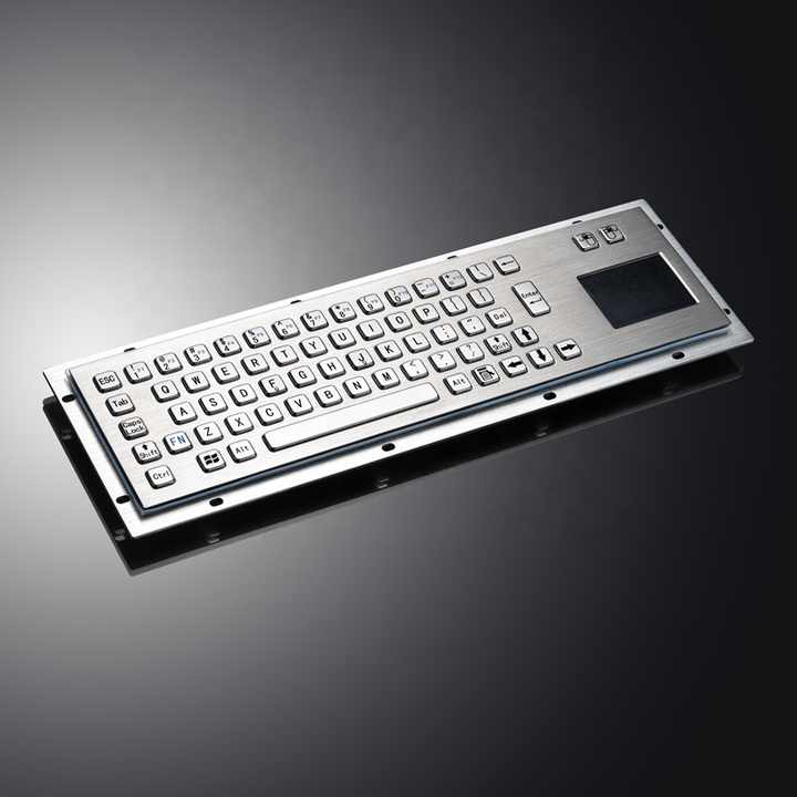 IP65 Waterproof Stainless Steel Keyboard with Touchpad
