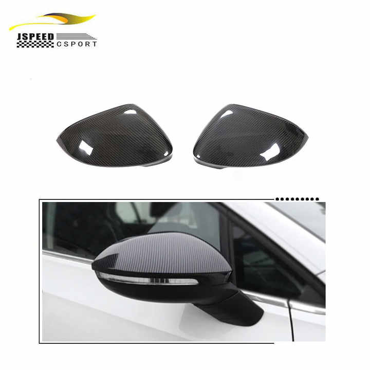 Replacement Carbon Fiber Side Mirror Covers for Volkswagen Golf MK8 GTI 2021 2022